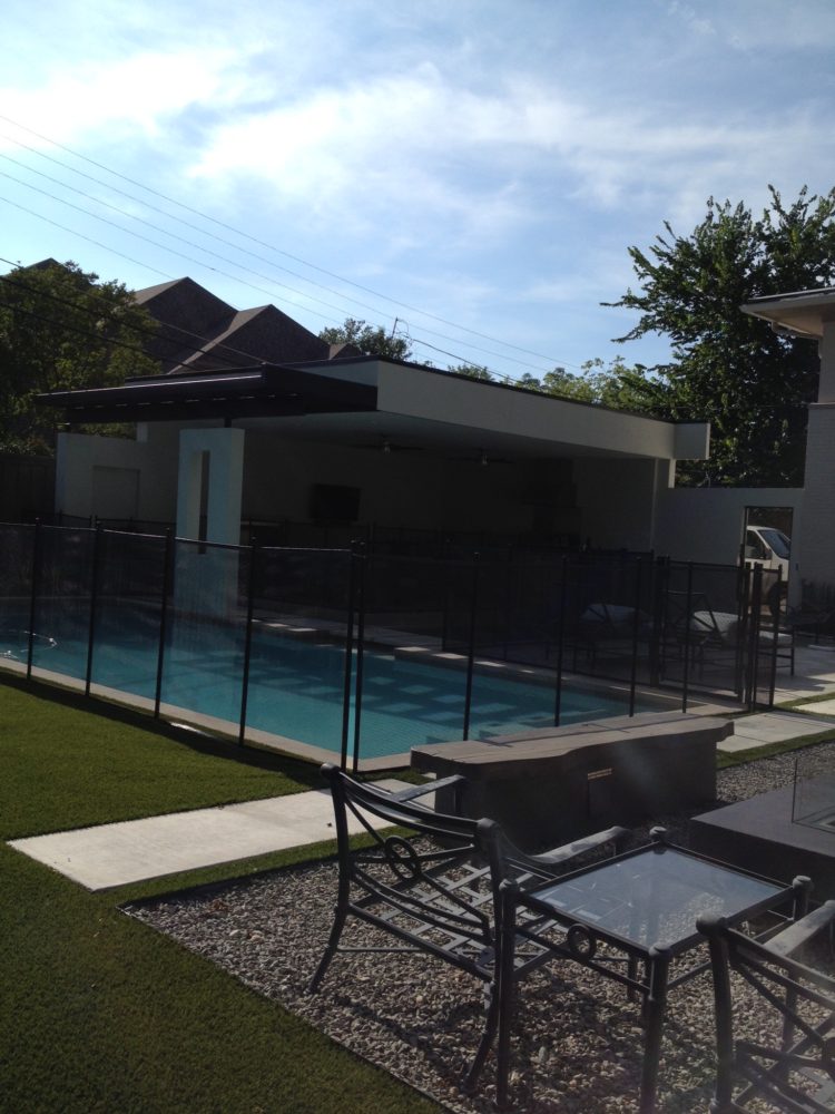 Black Pool Fence Photos