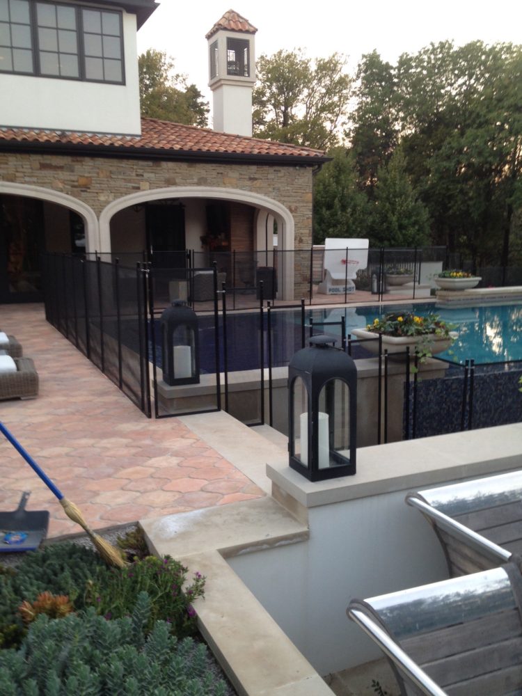 Black Pool Fence Photos