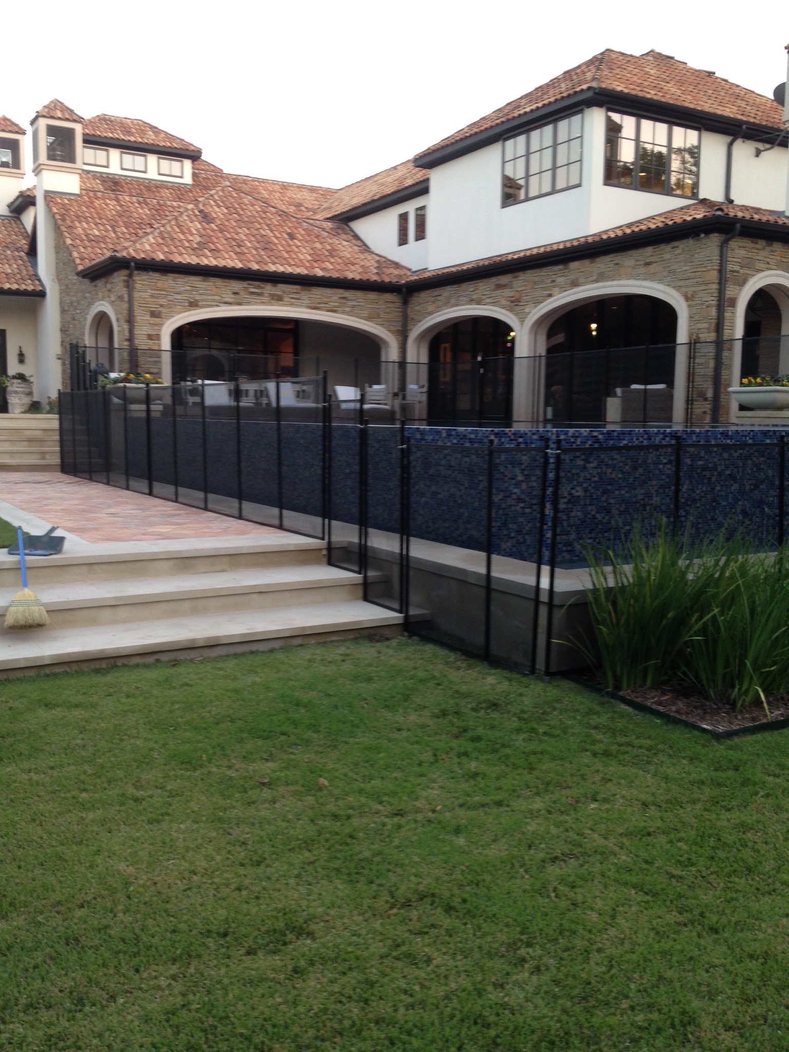 Black Pool Fence Photos